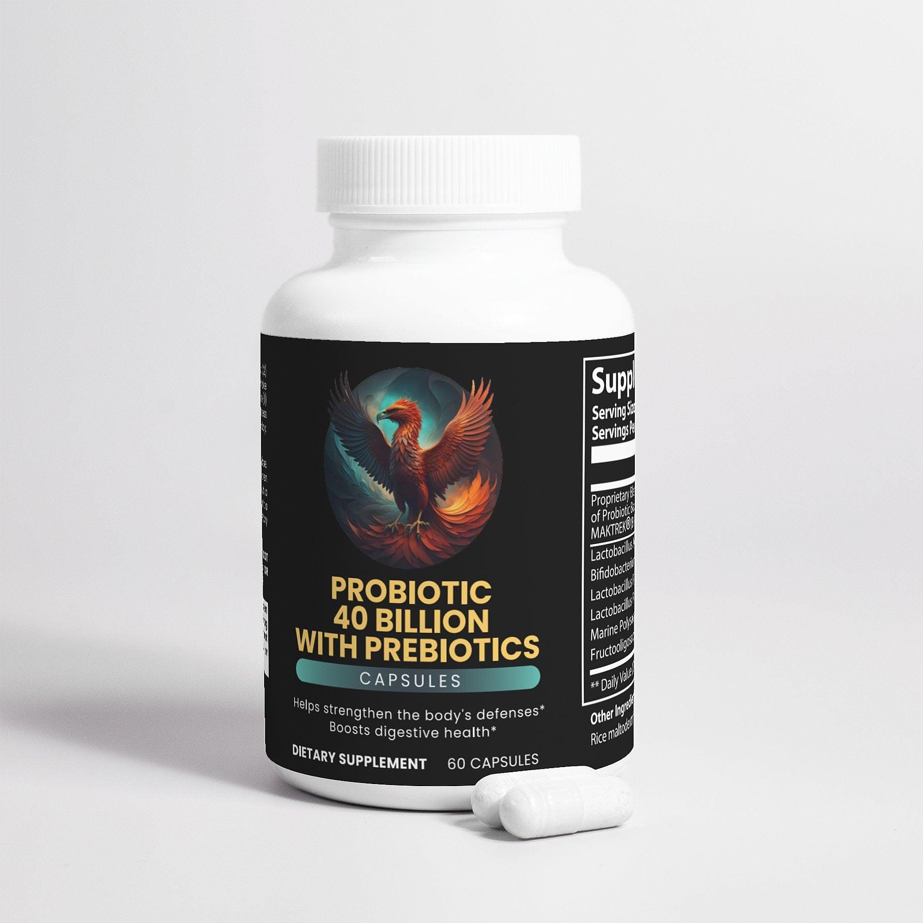 Probiotic 40 Billion with Prebiotics | Digestive Supplement – American ...